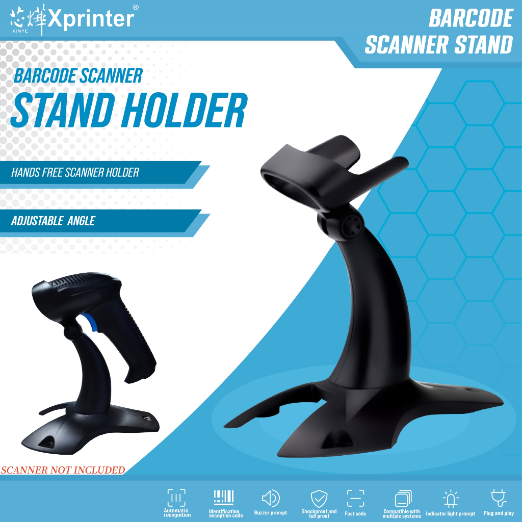 Xprinter Universal Flexible Barcode Scanner Stand Holder For Handheld ...