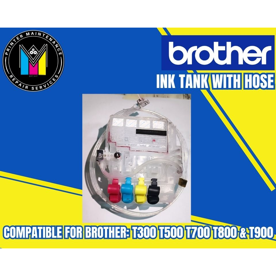 Original Brother Ink Tank With Hose Compatible for Brother T300 T500 T700 T800 & T900 Printer ...