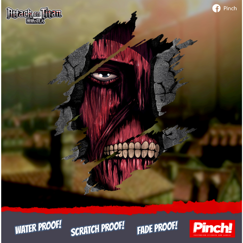 Pinch - Attack On Titan AOT Grunge Cut - Wall Titan | Shopee Philippines