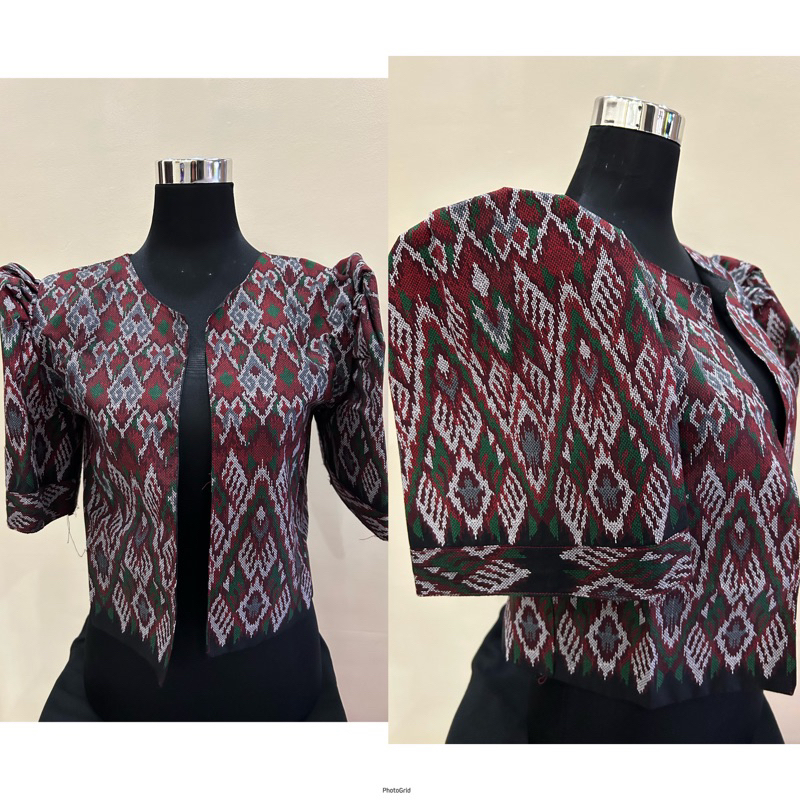 QUALITY Davao Batik Filipiniana Blazer Blouse Bolero Dress large-XXL ...