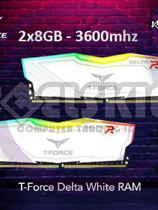 Teamgroup T-force Delta16Gb 3200Mhz / 3600Mhz Black White Gaming Tforce ...