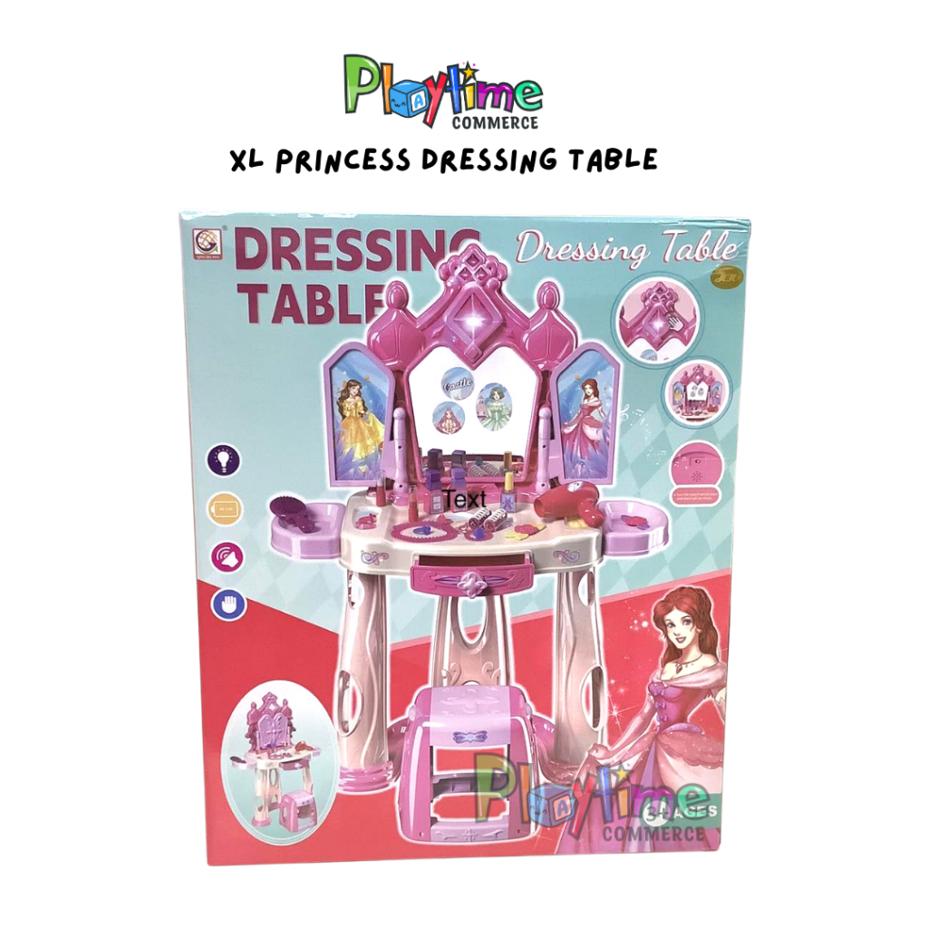 Big Set Dresser XL Princess Dressing Mirror Table Mansion Life-size ...