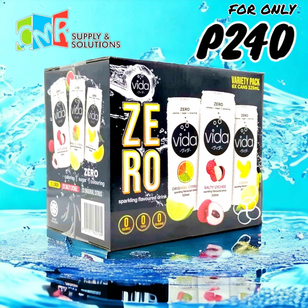 Vida Zero Assorted Sparkling Drink 6x325mL | Shopee Philippines