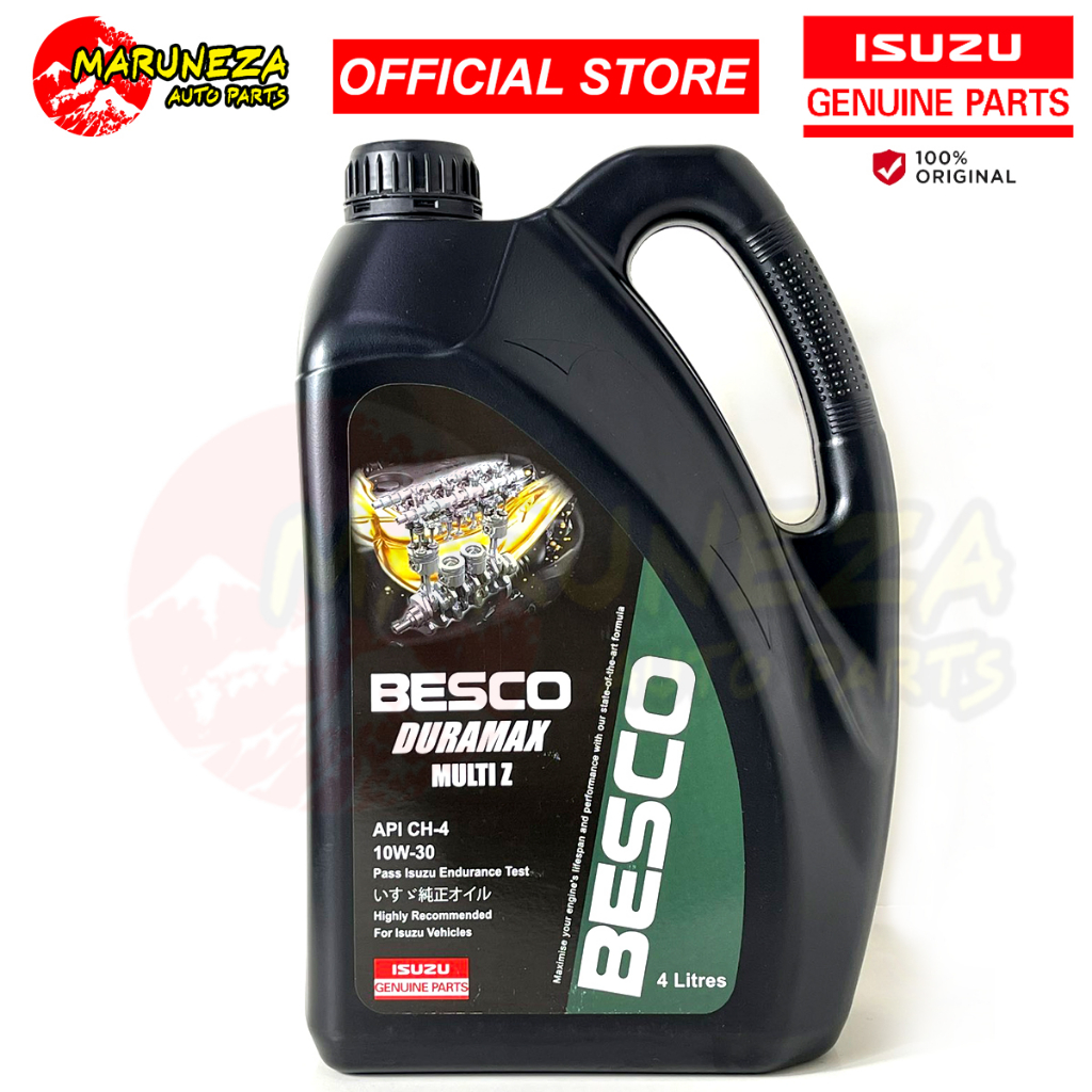 ISUZU Genuine Motor Oil BESCO Duramax Multi-Z 10W30 4L Gallon | Shopee ...