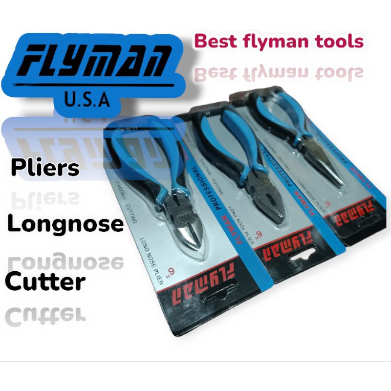 6inches Plier's/longnose/cutter/sold per piece original flyman | Shopee ...