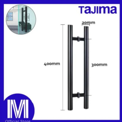 Tajima Black Round H-Type Big Door Handle 400mm (15.8 inches) | Shopee ...