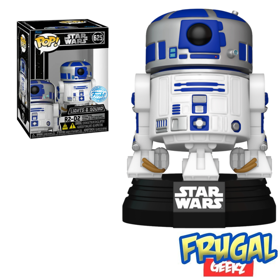 Funko Pop! Star Wars: R2-D2 with Lights & Sounds Special Edition Bobble ...