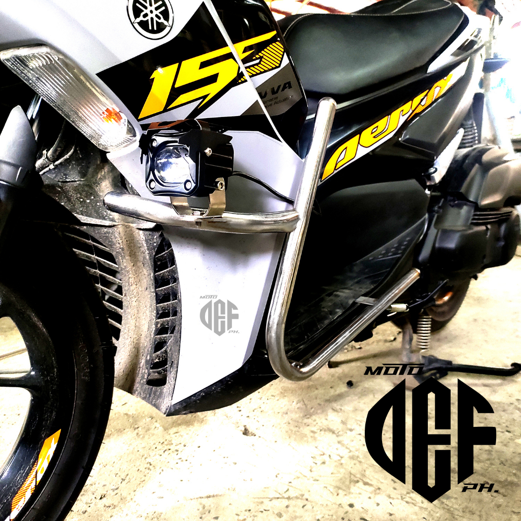 ⭐YAMAHA AEROX 155 V2 HALF CRASH GUARD 304 PURE STAINLESS STEEL ...