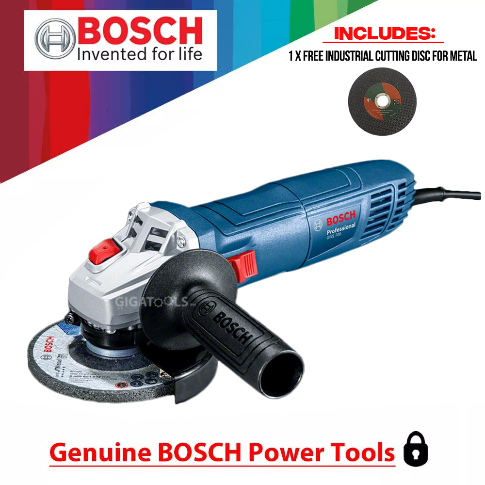 Bosch GWS 700 4-inches Professional Angle Grinder ( 710W ) with FREE ...