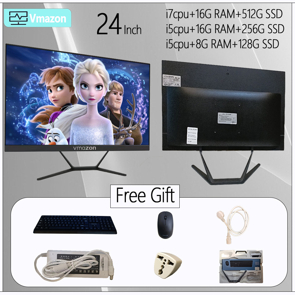 New All In One PC Desktop Computer Set Core i5/i7 RAM16G SSD 512G ...
