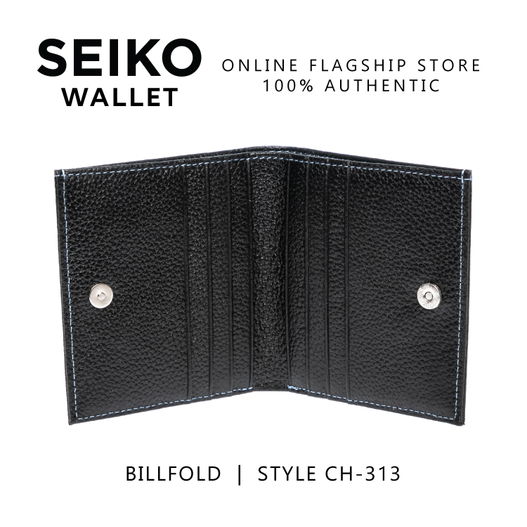 Seiko Wallet Genuine Leather Slim Billfold (With RFID Blocker and ...