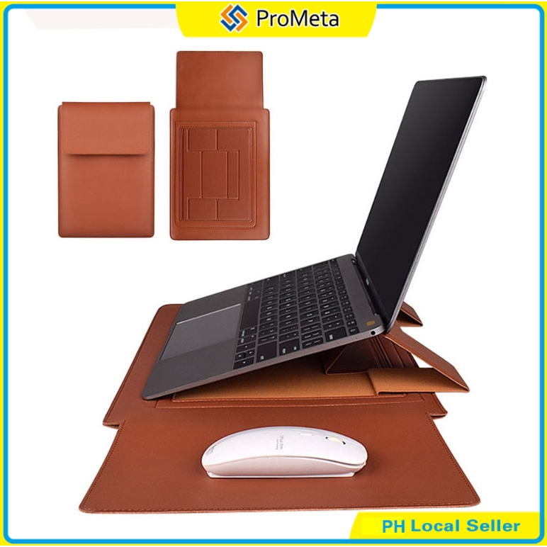 13.3-14 Laptop Stand Bag Pouch Leather Sleeve Waterproof Notebook Cover ...