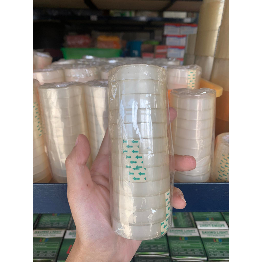 Clear mini tape 12pcs per bundle (Retail and Bundle) | Shopee Philippines