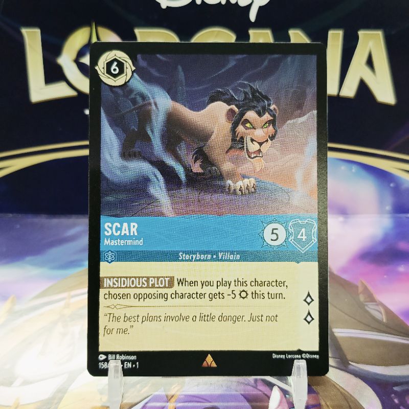 Scar #154/204 - TCG Disney Lorcana The First Chapter Rare | Shopee ...