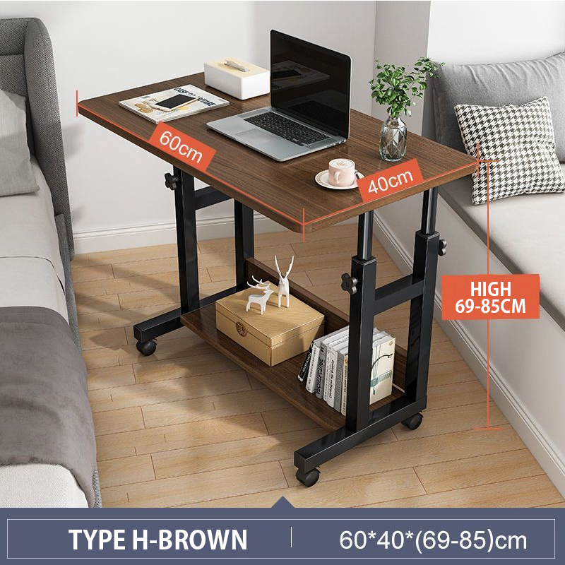 [Movable] [Adjustable Height] Laptop Table Bedside Table Small Table ...