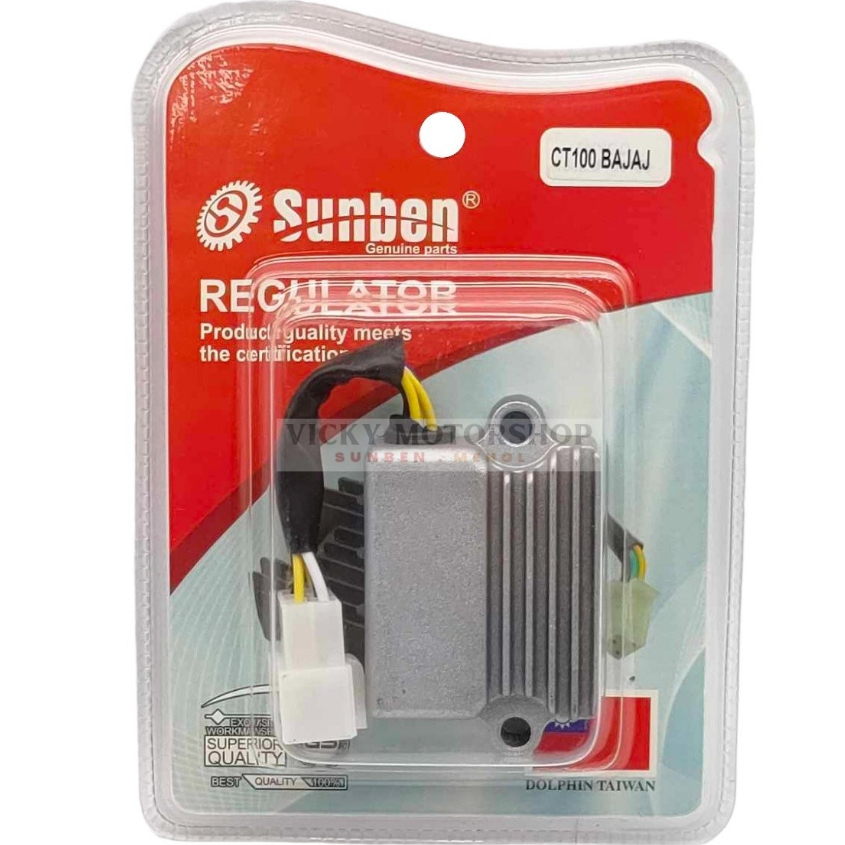 SUNBEN REGULATORS/RECTIFIERS FOR CT100 CT125 CT150 BAJAJ TMX125 ALPHA ...