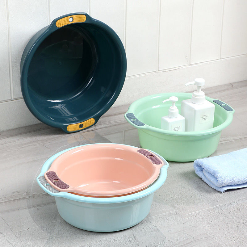 Circular washbasin Multi-purpose plastic bathroom and laundry/foot wash ...