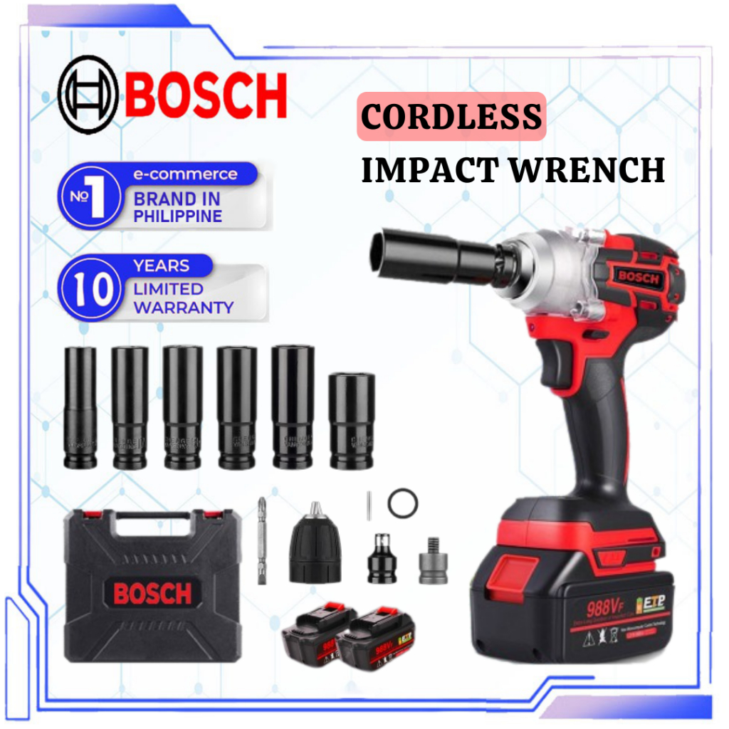 Bosch Impact gun Wrench Brushless Cordless Electric Wrench Power Tool ...