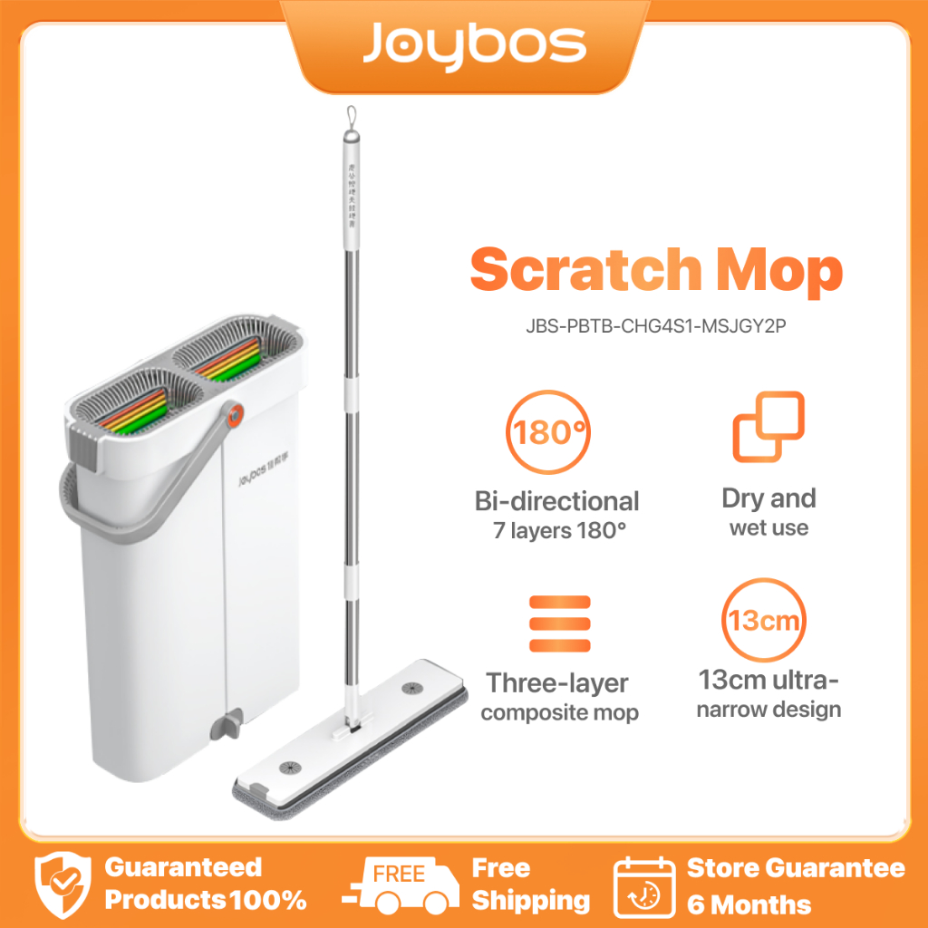 Joybos Flat Mop Floor Cleaning Squeeze Mop 4in1 multifunctional Mop ...