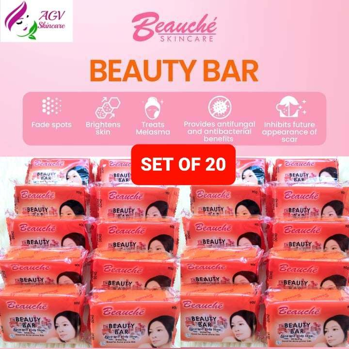 BEAUCHE (SET OF 20) BEAUTY BAR SOAP. 20X90G/ 1KILO HOTEL CUT. | Shopee ...