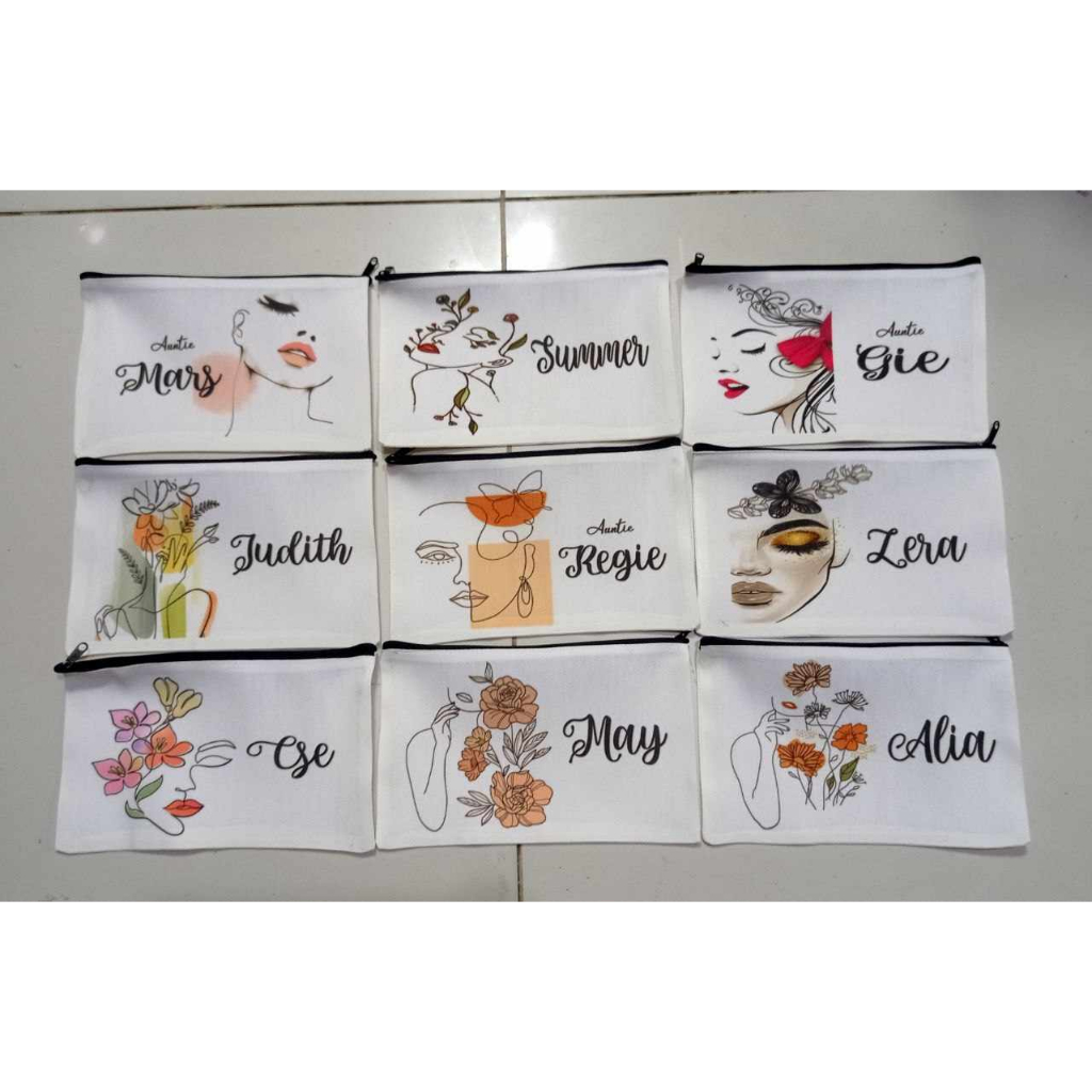 ( BACK to BACK PRINT )Personalize Canvas Pouch | Shopee Philippines