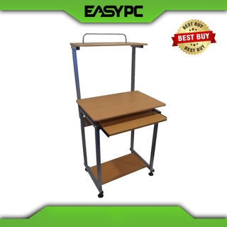 EasyPC| TBL GX468C Desktop Computer Table| Black Wood and Beech Wood ...