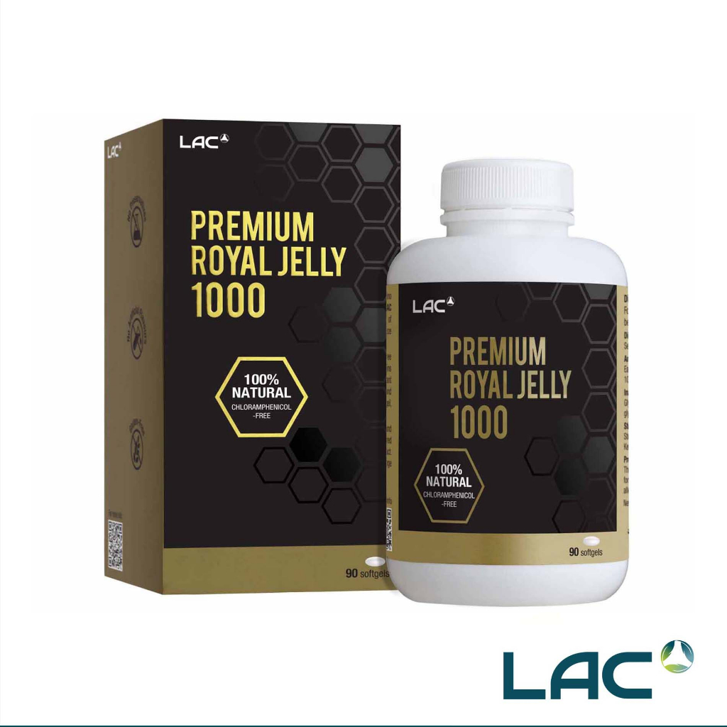 LAC Premium Royal Jelly 1000 90 Softgels (Consume within April 2027 ...
