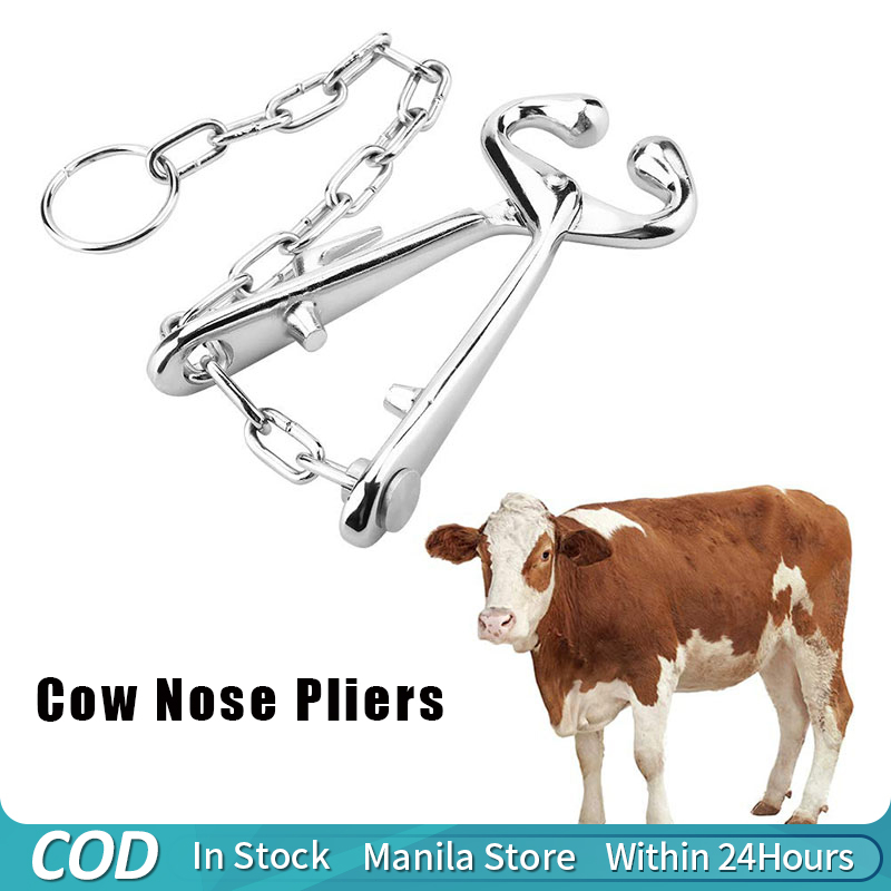 Cow Nose Pliers Stainless Steel Bull Cattle Nose Ring Pliers Bovine ...