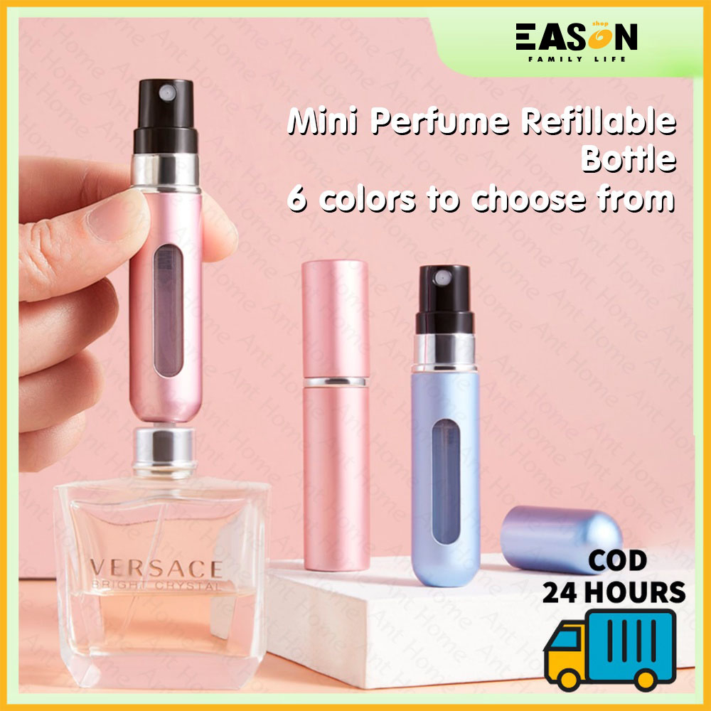 EasonShop5ml Portable Mini Refillable Perfume Bottle Spray Scent Pump ...