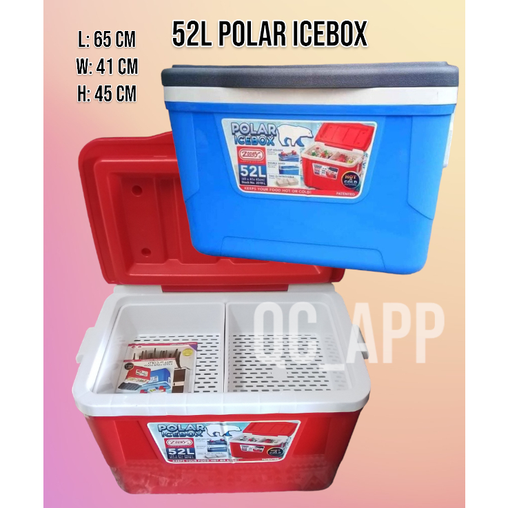 52L ZOOEY BIG SIZE COOLER BOX Polar Ice Box (1 HANGGANG 2 PCS PER CHECK ...