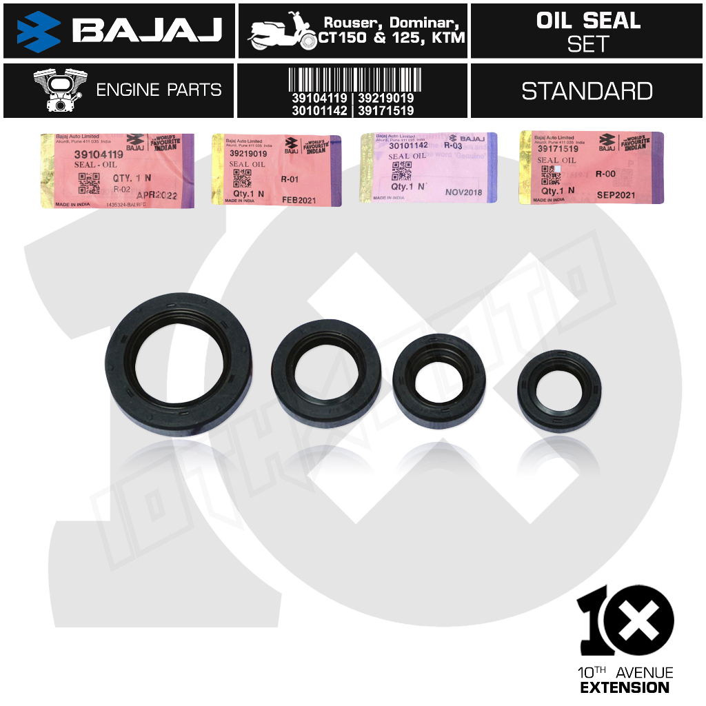 10THX BAJAJ Genuine Engine Oil Seal for Rouser 135 NS150 NS160 , CT125 ...