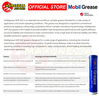 Mobil Grease Lithium Blue XHP 222 390g | Shopee Philippines