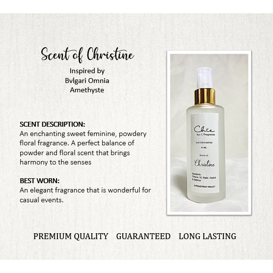 Scent of Christine / Inspired Perfume /Eau de Parfum/ 85 ml / Long ...