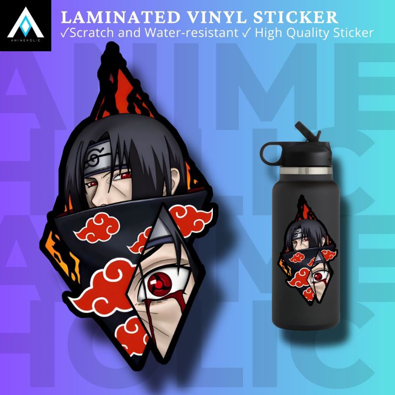 NARUTO: SHIPPUDEN ITACHI |ANIMEHOLIC LAMINATED VINYL STICKERS | Shopee ...