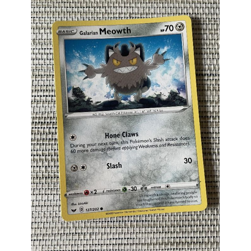 Pokemon Galarian Mowth Pokemon Collectible Game Card | Shopee Philippines
