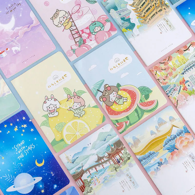 40 Sheets Of A5 Stitching Notes For Students Cute Soft-Surfaced ...