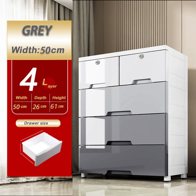 MUJU Orocan Drawer Plastic Clothes Organizer Durabox Drawer Clothes ...