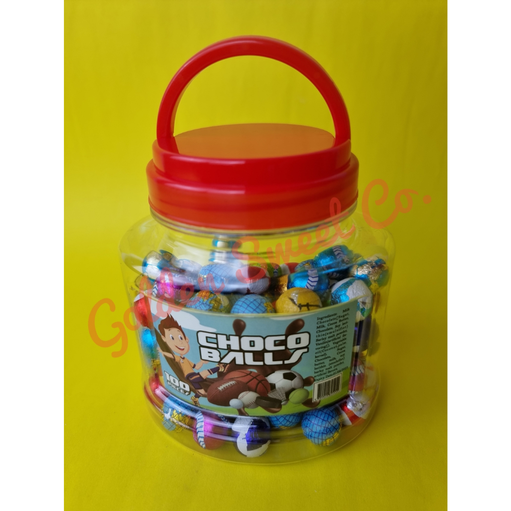 A's CANDIES CHOCO BALL CHOCOLATE CANDY IN JAR 100pcs/bottle COD ...