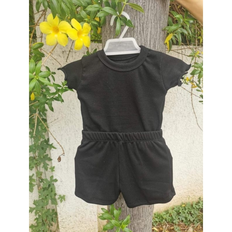 Amber Knitted Cotton Terno for Kids Girl 1-3yrs old Petite | Shopee ...