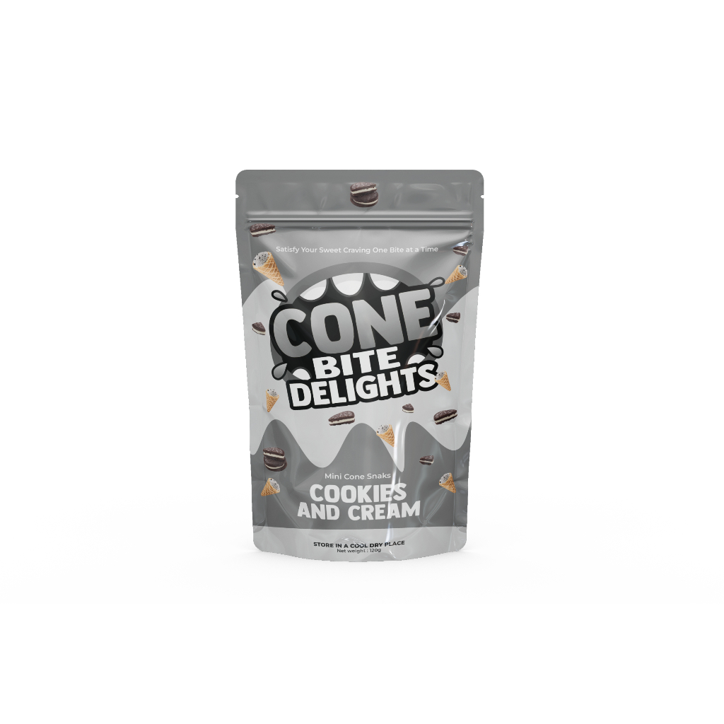 CONE BITE DELIGHTS Cone Tip Bite-size Snack 120g 12- 14pcs per pack ...
