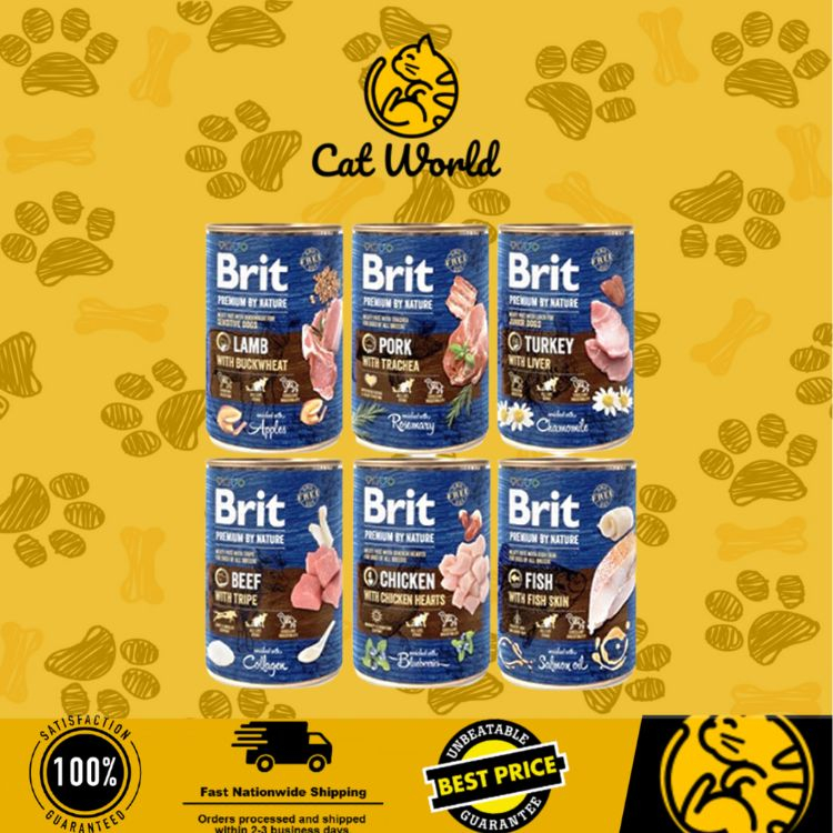 BRIT PREMIUM BY NATURE CANNED DOG FOOD 400g | Shopee Philippines