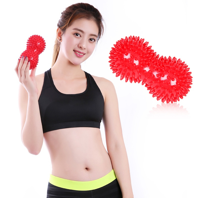 Pvc Hand Foot Massager Peanut Shape Massage Yoga Fitness Massage Ball 6087
