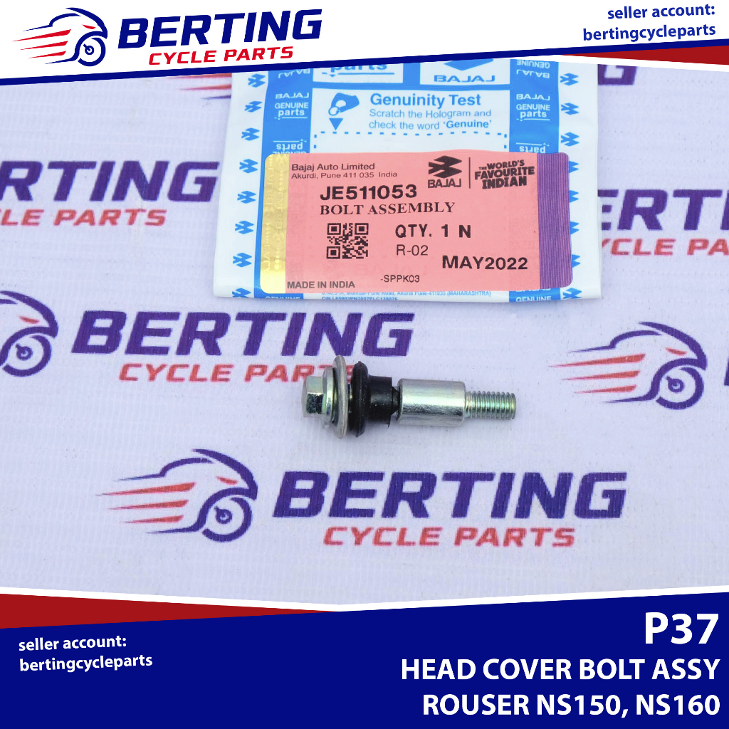 HEAD COVER BOLT ASSY Rouser NS150 NS160 Genuine JE511053 | Shopee ...