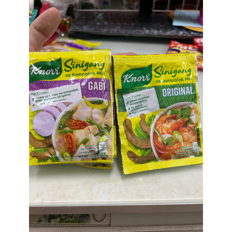Knorr Sinigang sa Sampalok Original/Gabi 22g | Shopee Philippines