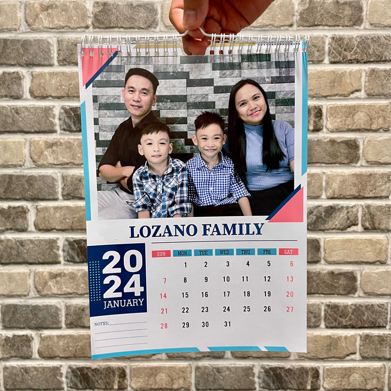 Customized Wall Calendar with Hanger (A4 Size) with Template Designs ...