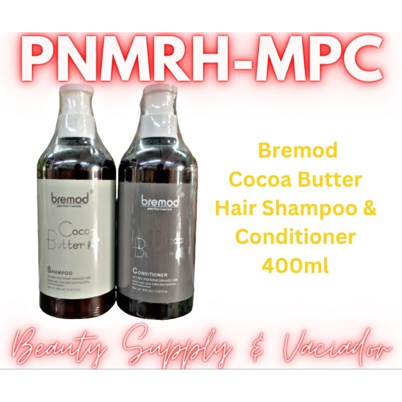 Bremod Cocoa Butter Hair Shampoo & Conditioner (400ml) | Shopee Philippines