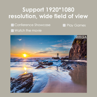Aoka By Deli Projector Portable Projector 1080P Hdmi USB For Computer ...