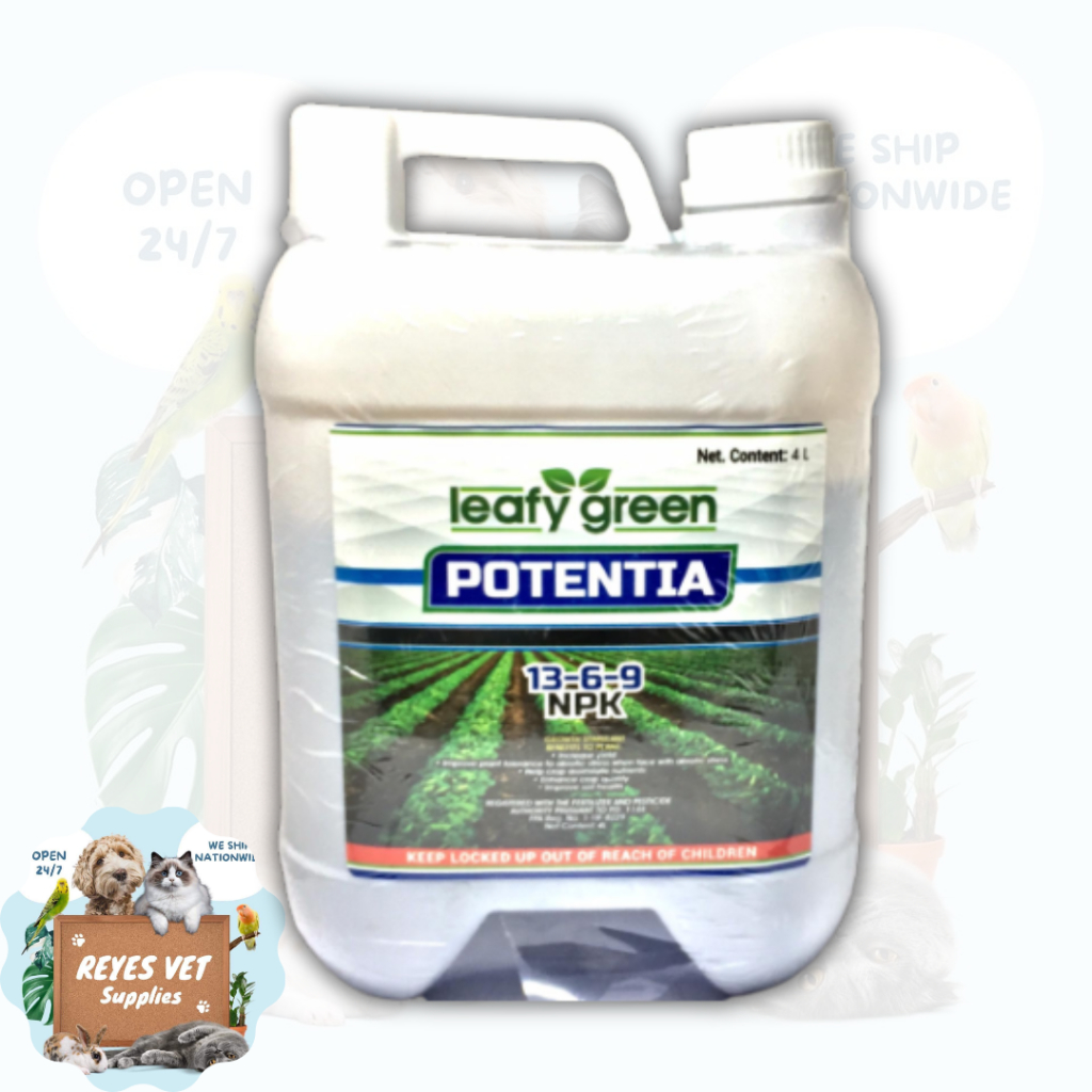 [VET SUPPORT] Leafy Green Potentia 13-6-9 NPK FOLIAR 4 liter Plant ...