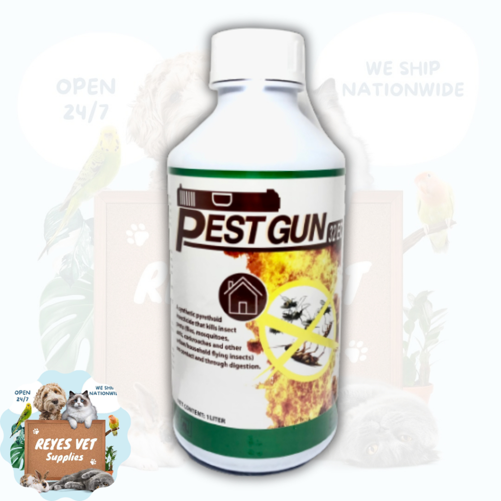 [VET SUPPORT] PEST GUN 32EC Insecticide 1 Liter / Kills insects flies ...