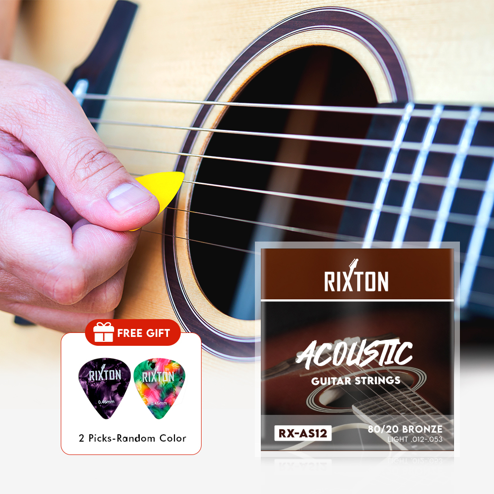 RIXTON Guitar Strings 6Pcs/Set Acoustic Guitar String Set Phosphor ...